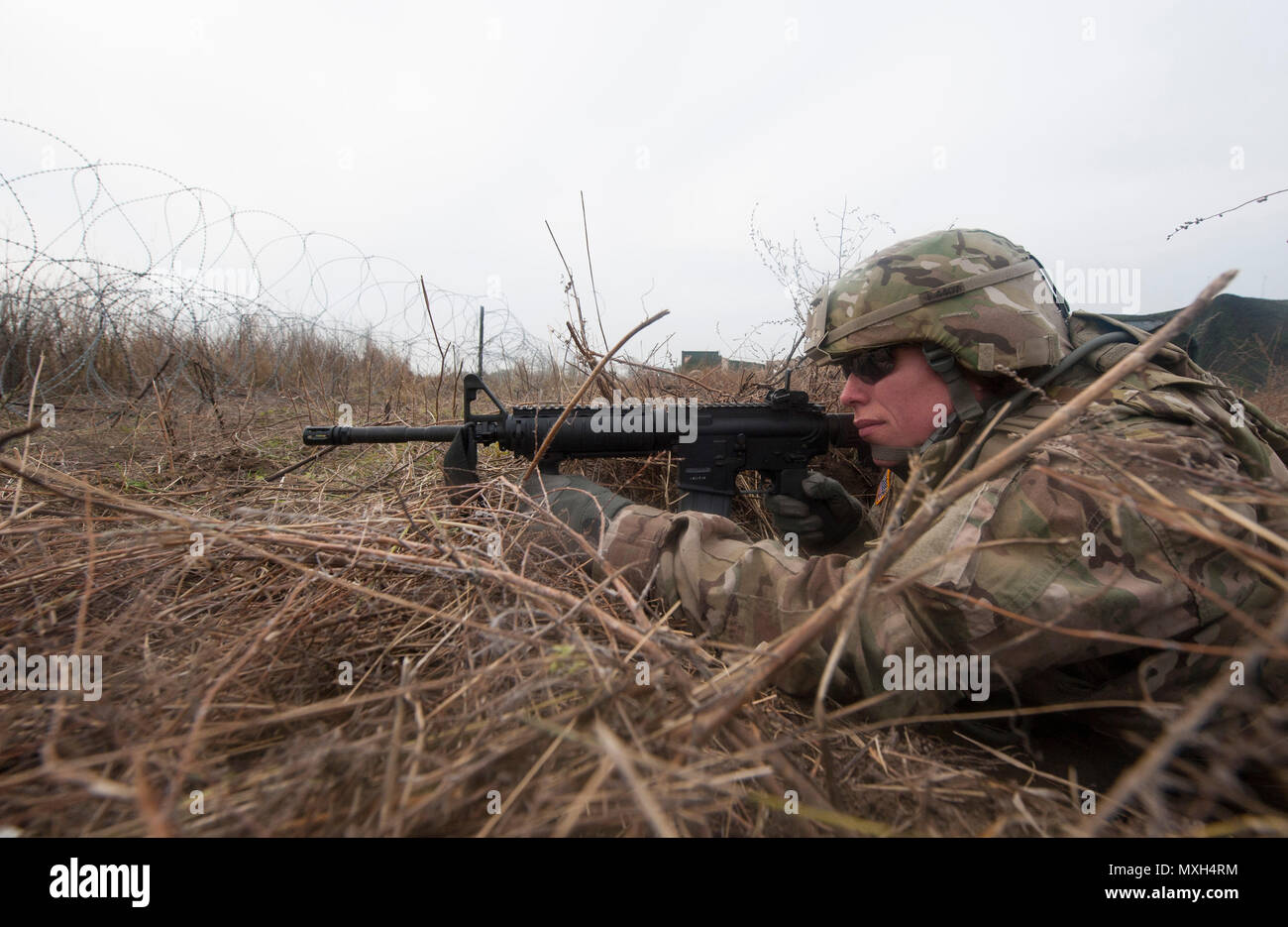 U.S. Army Specialist Kimberly Elmore, a Soldier with the 5th Battalion ...