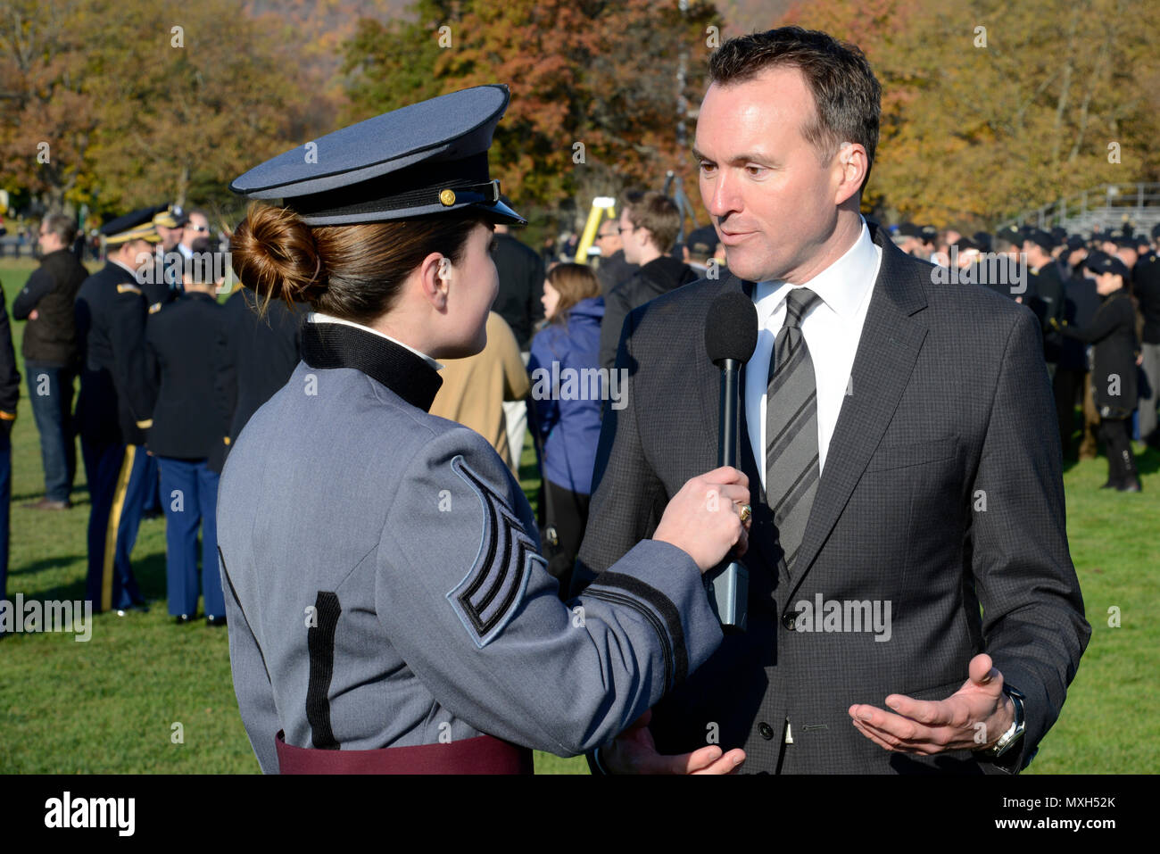 Secretary of the Army Eric Fanning answers questions for a U.S ...