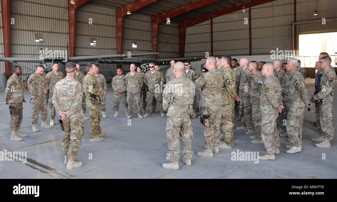 Brig. Gen. David Hicks, Train, Advise, Assist Command-Air (TAAC-Air) and 438th Air Expeditionary ...