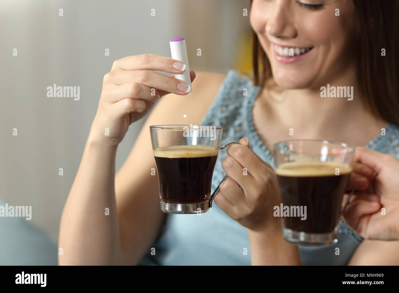 Adults with an espresso coffee cup cup hi-res stock photography and ...