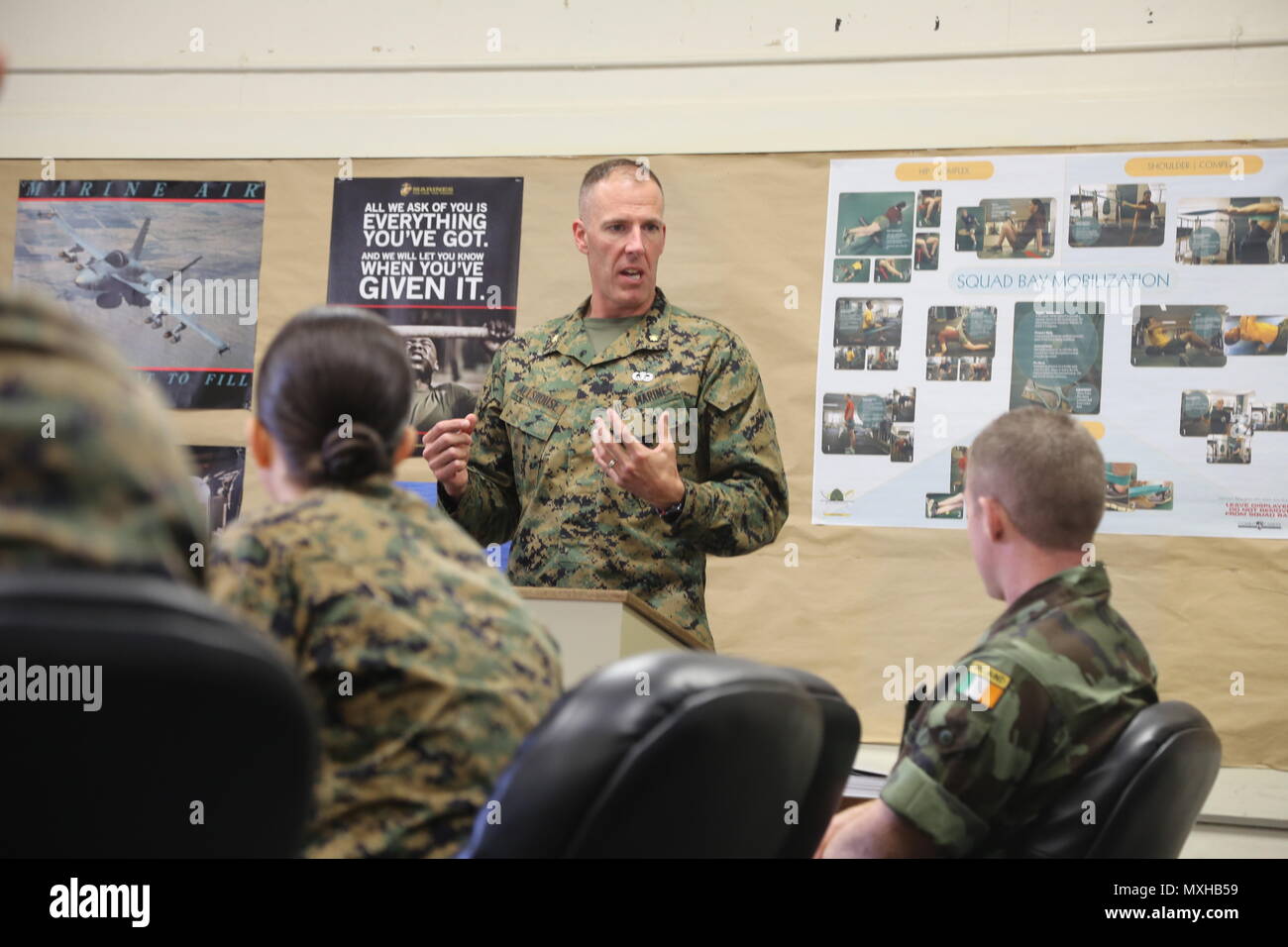 U.S. Marine Corps Maj. Steven C. Allshouse, the director of drill ...