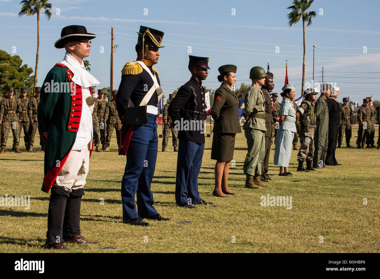 U.S. Marines with Headquarters and Headquarters Squadron participate in ...
