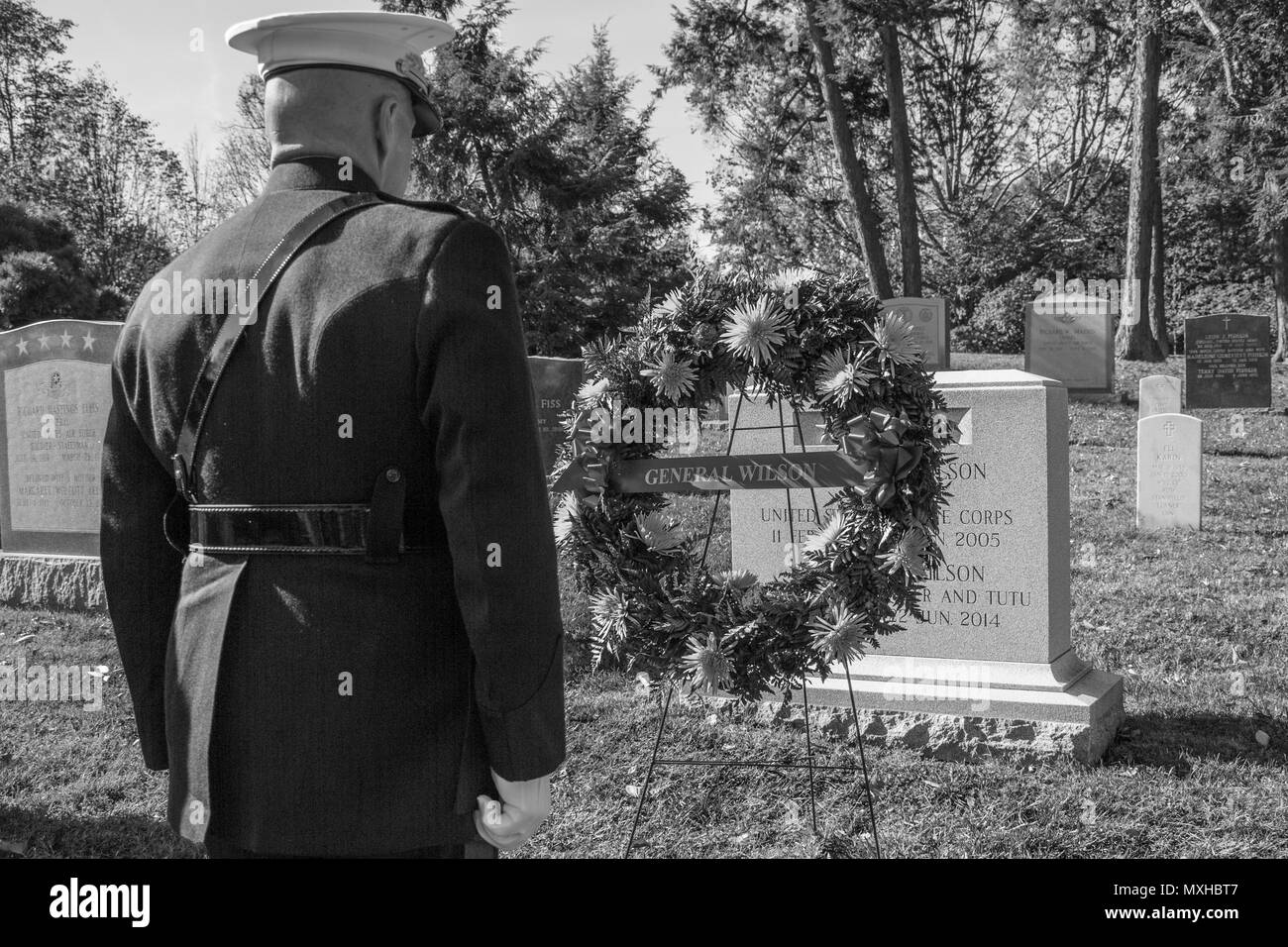 Commandant of the Marine Corps Gen. Robert B. Neller stands at the ...