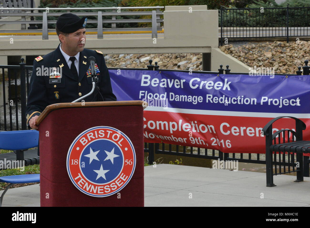 Lt. Col. Nashville District commander addressed guests during the ...
