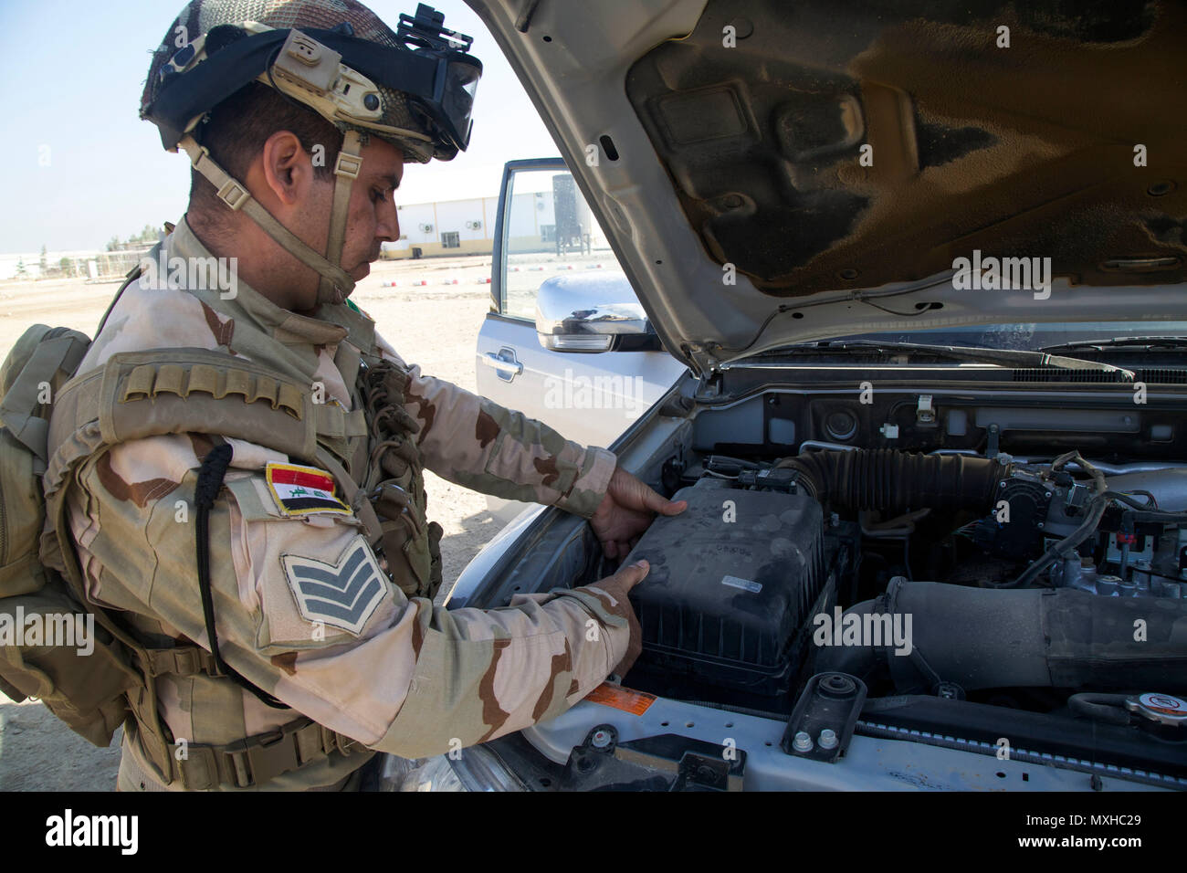 An Iraqi soldier attending the Iraqi Army Noncommissioned Officers ...