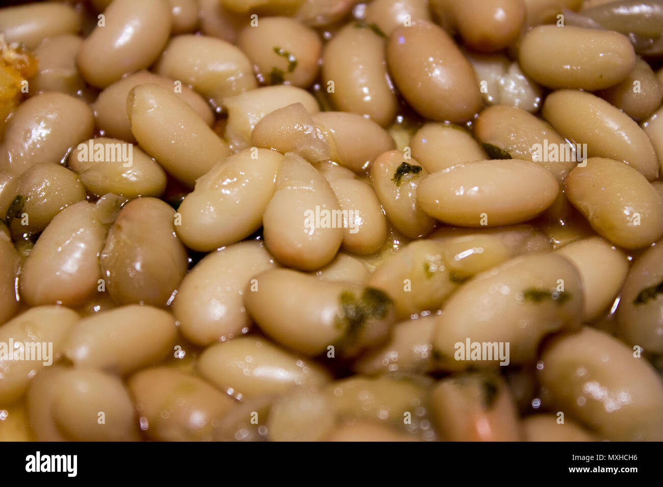 A dish of freshly made beans Stock Photo - Alamy