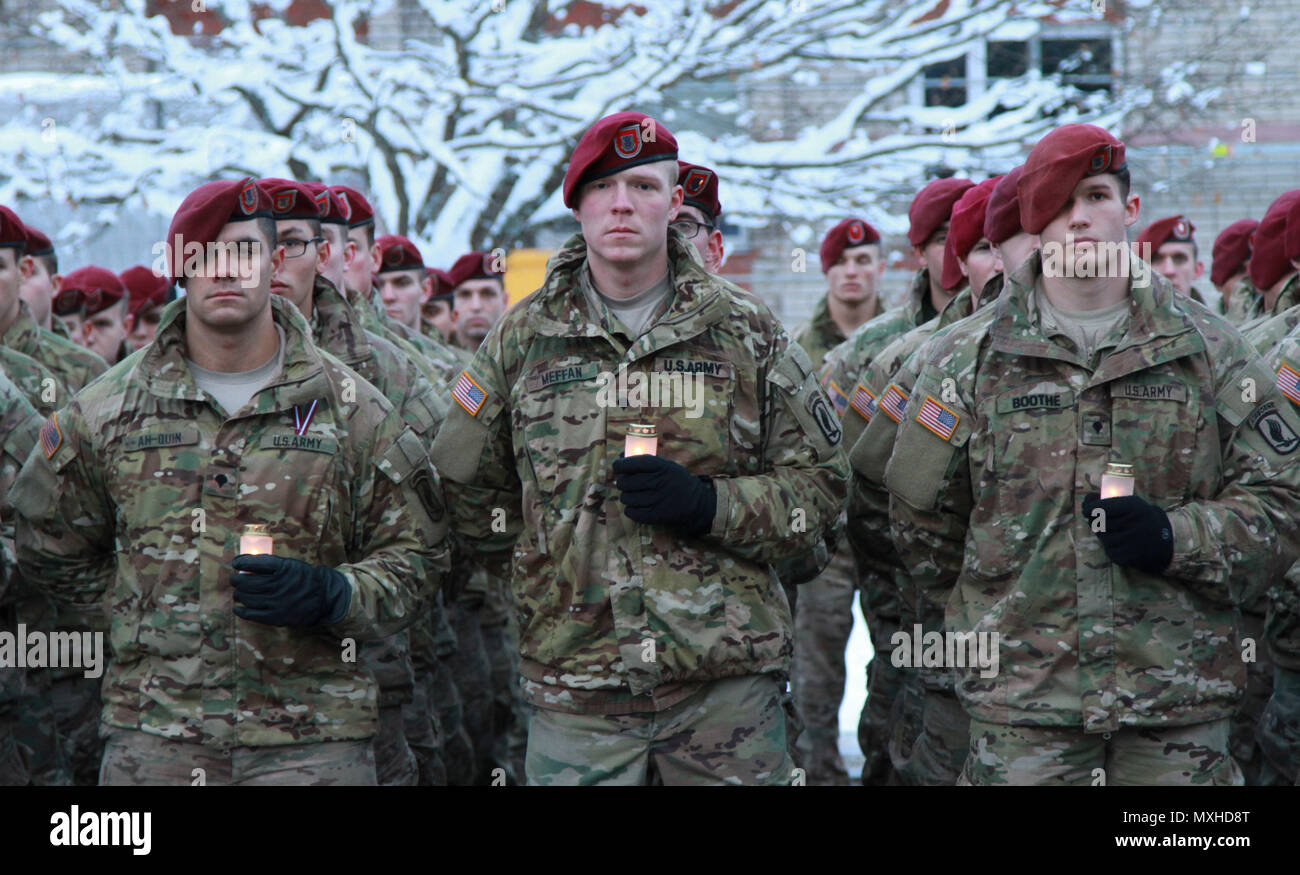 CAMP ADAZI, Latvia – Paratroopers assigned to Chosen Company, 2nd ...