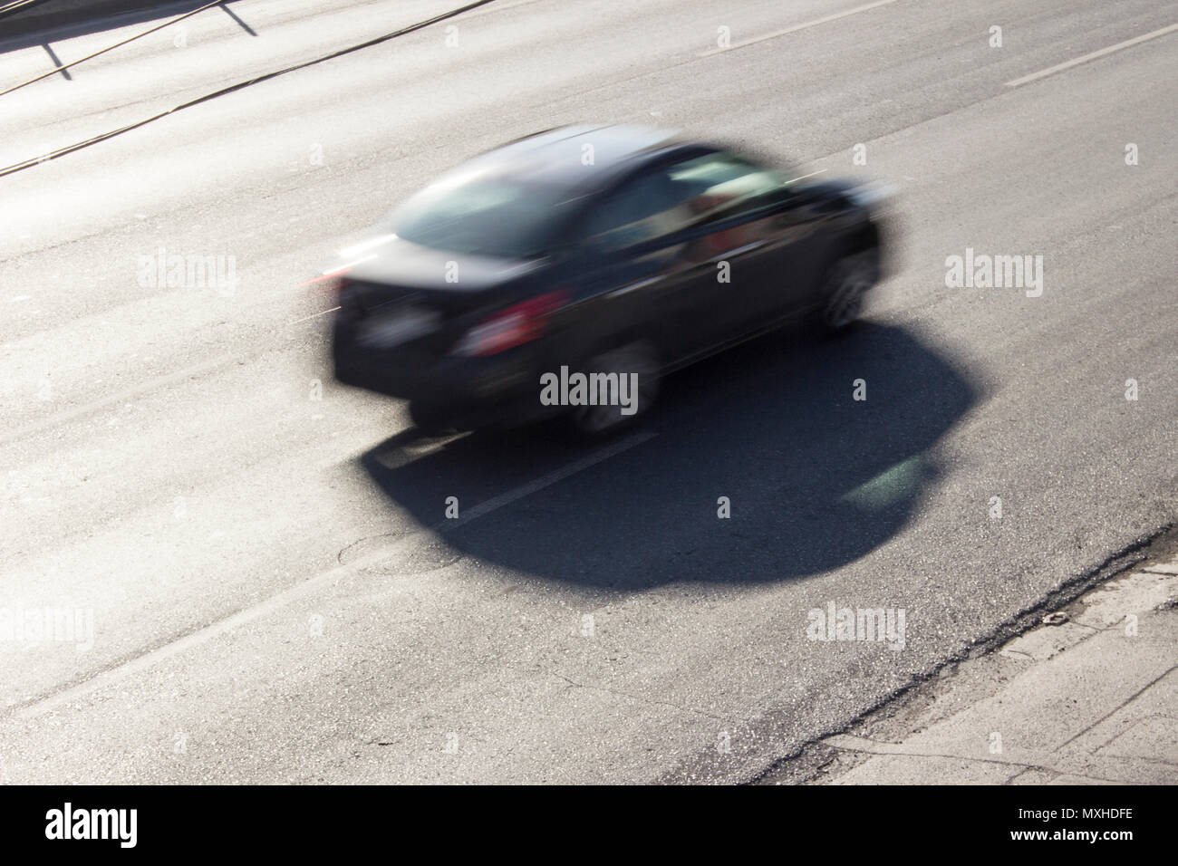Black car sun hi-res stock photography and images - Alamy