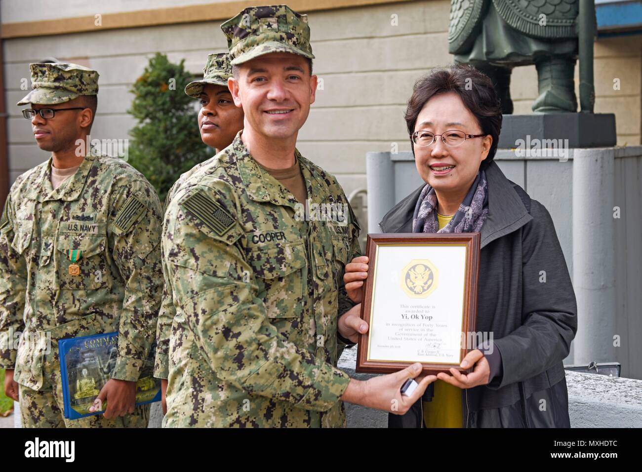 161104-N-WT427-055 SEOUL, Republic of Korea (Nov. 4, 2016) Rear Adm ...