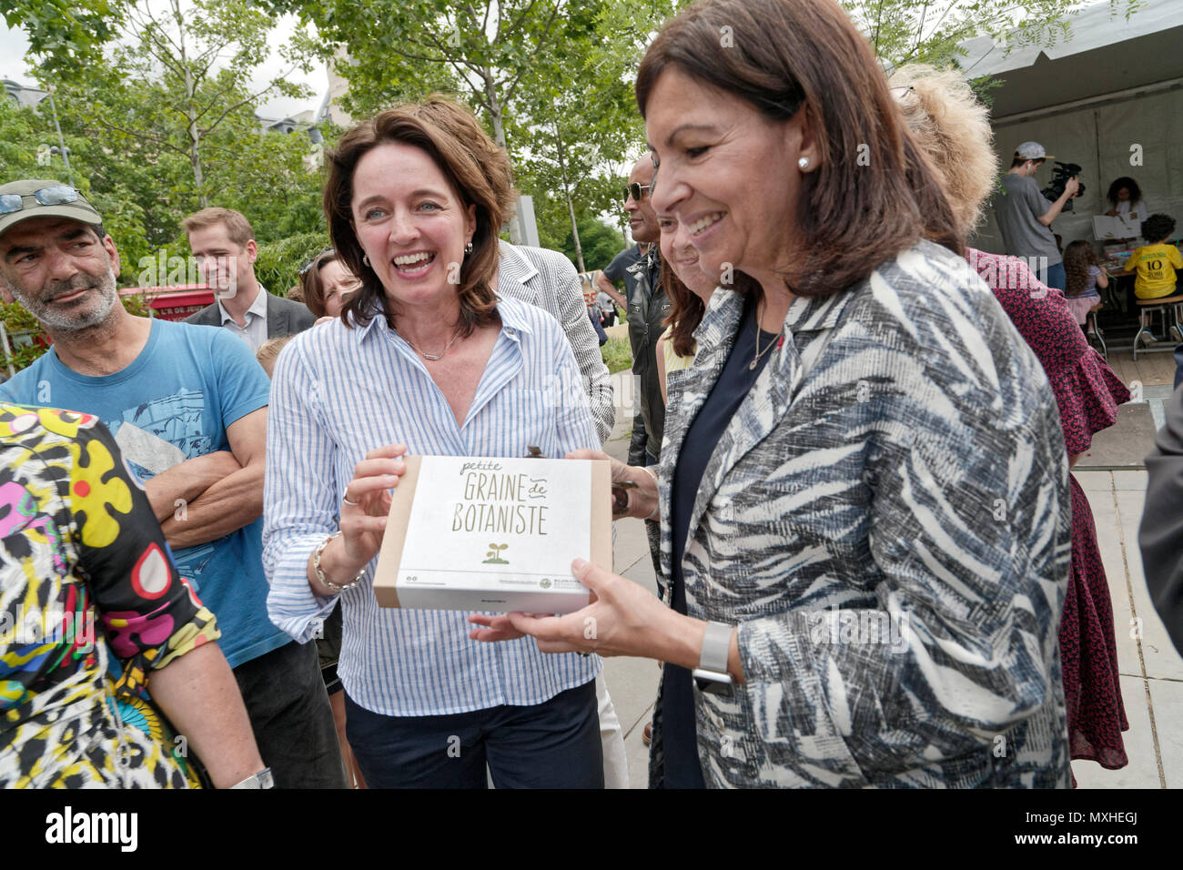 Paris, France. 2 June, 2018. Anne Hidalgo, Mayor of Paris inaugurates ...