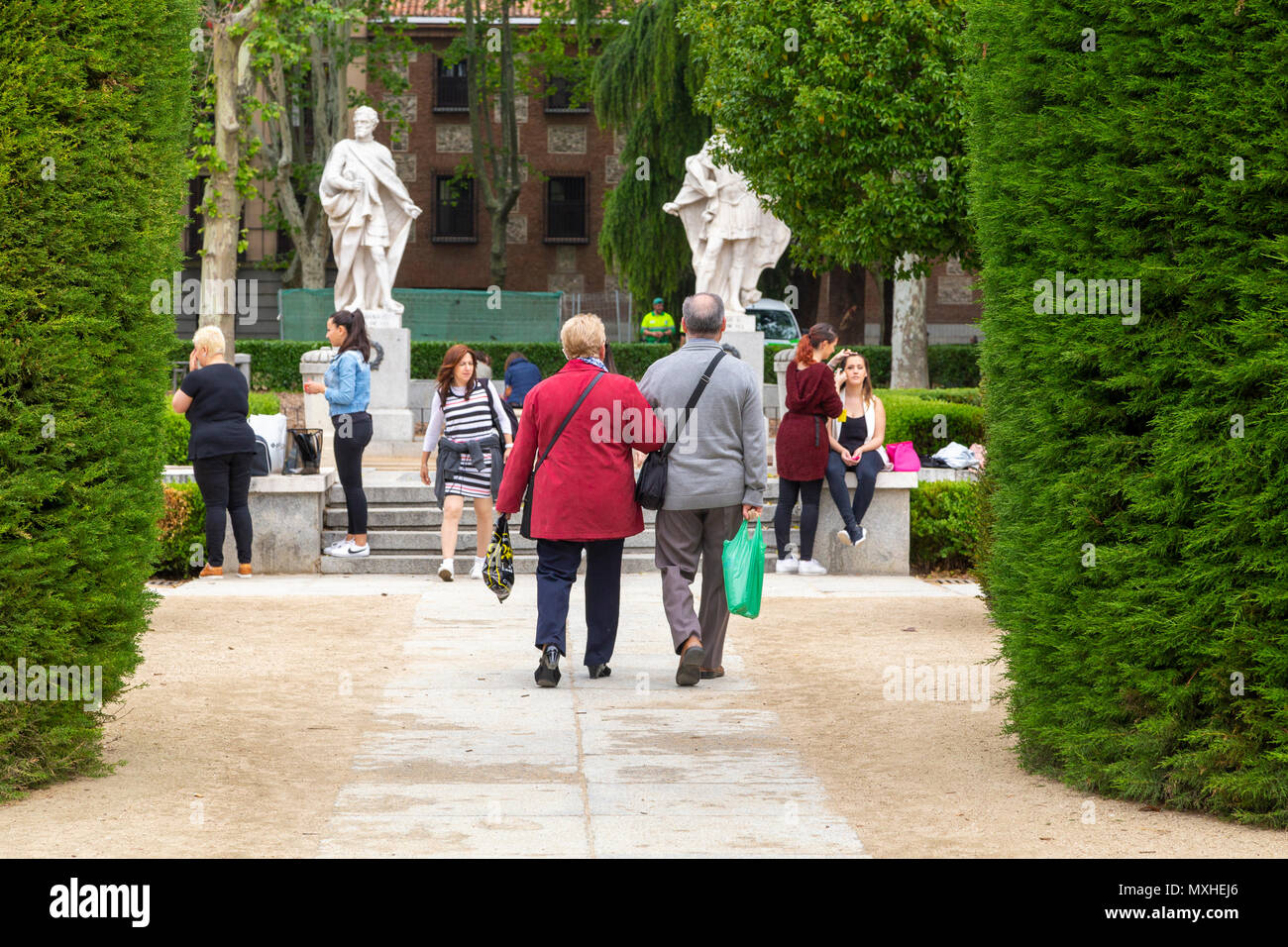 Madrid Spain People Walking In High Resolution Stock Photography and ...