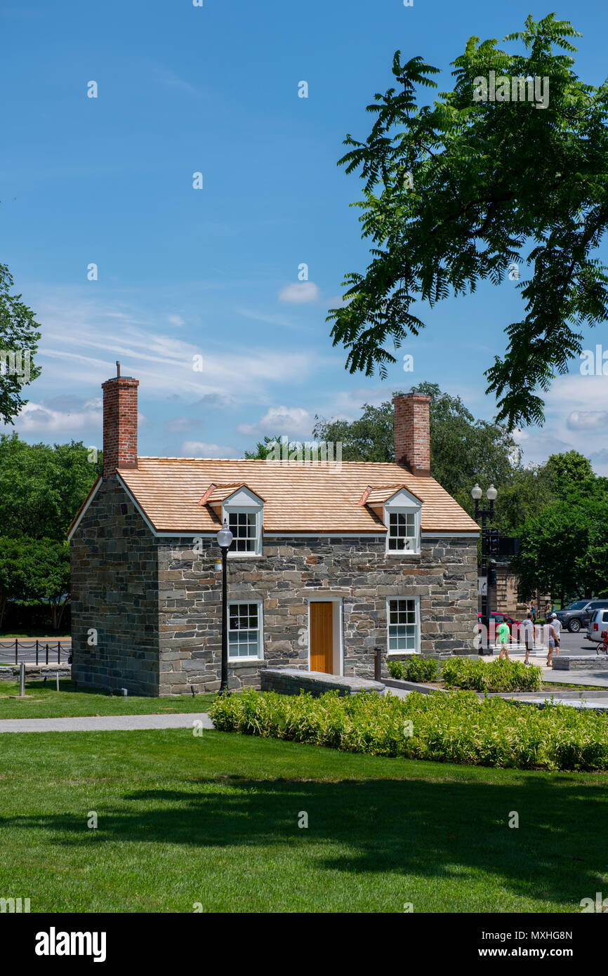 USA Washington DC Lock Keepers House on the National Mall in the ...