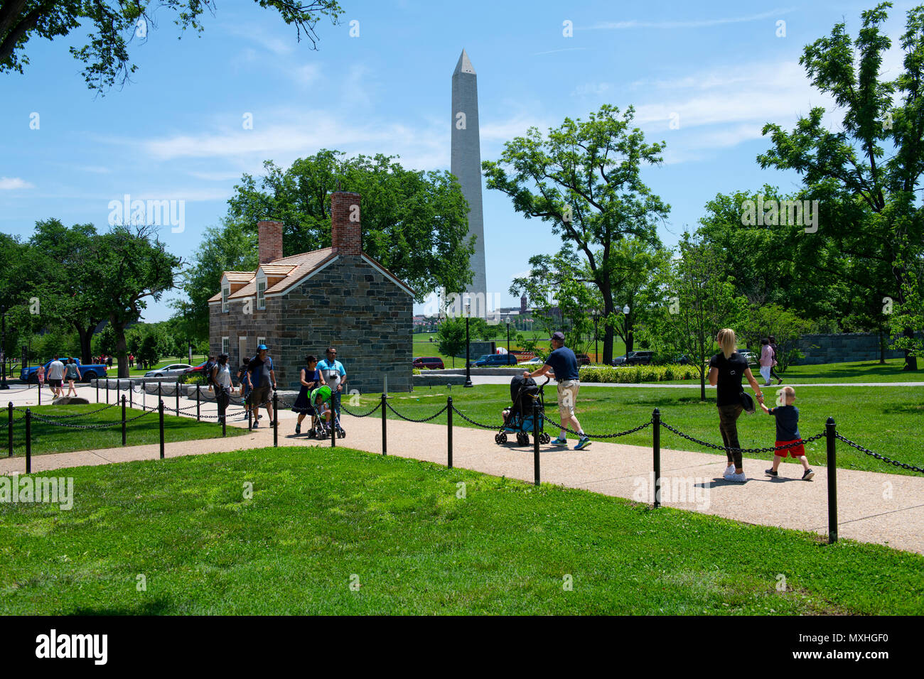 USA Washington DC Lock Keepers House on the National Mall in the ...