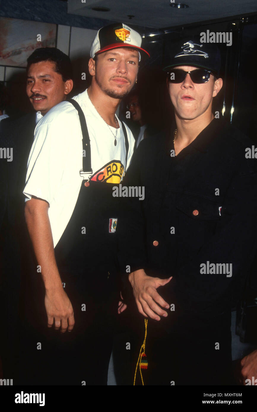 LOS ANGELES, CA - AUGUST 15: (L-R) Singer Donnie Wahlberg of New Kids ...