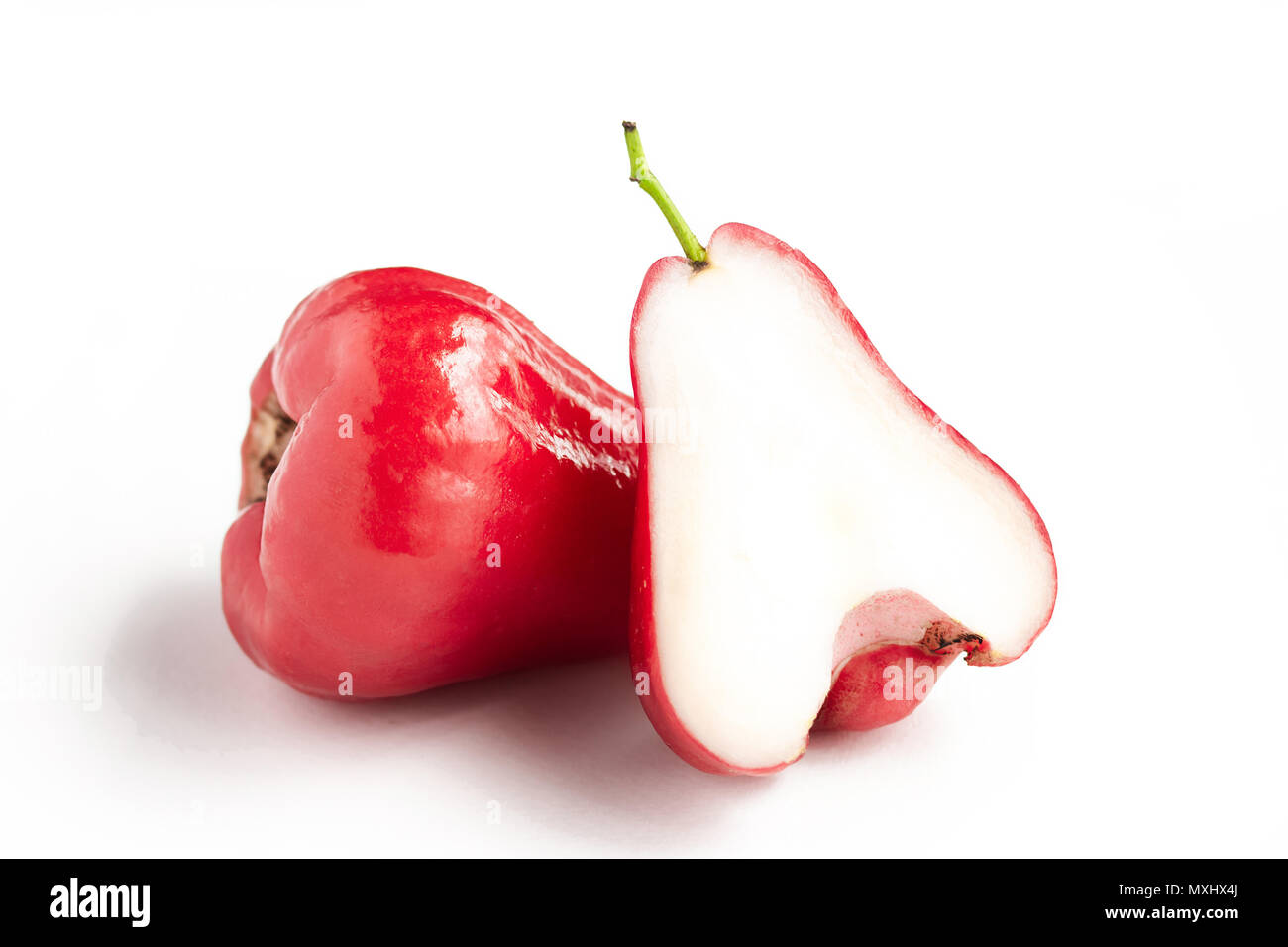 Perfectly retouched Rose apple fruit isolated on white background Stock ...