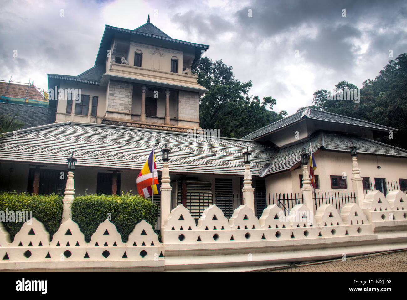 The Royal Palace complex in Kandy in Sri Lanka which also contains the ...