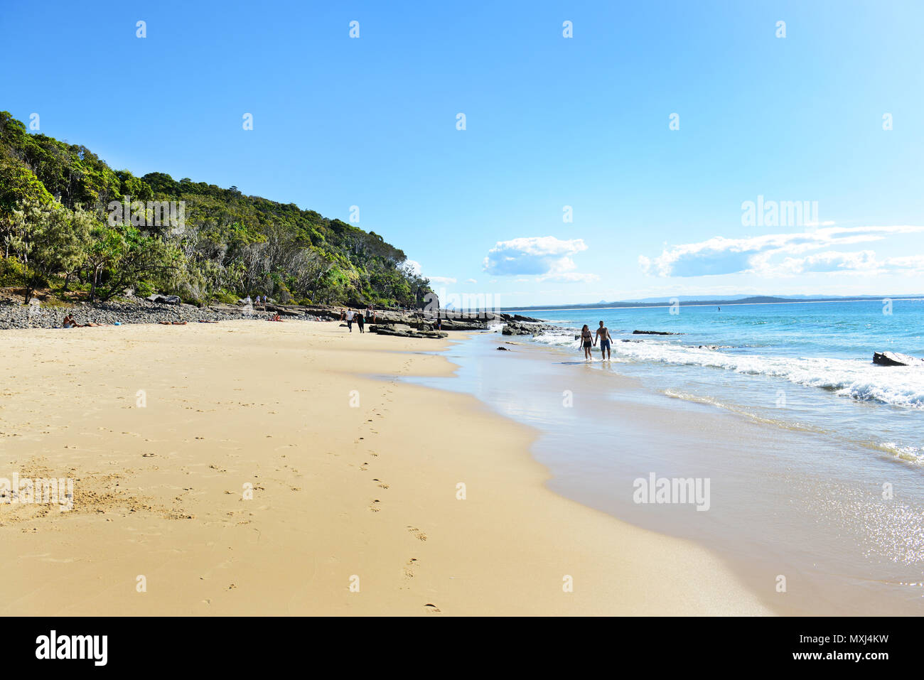 The beautiful Tea Tree Bay beach in Noosa national park Stock Photo - Alamy