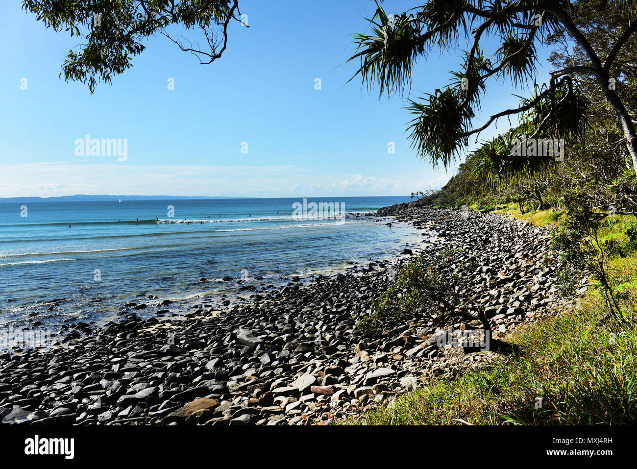 Beautiful view of Tea Tree Bay in Noosa national park in Queensland ...