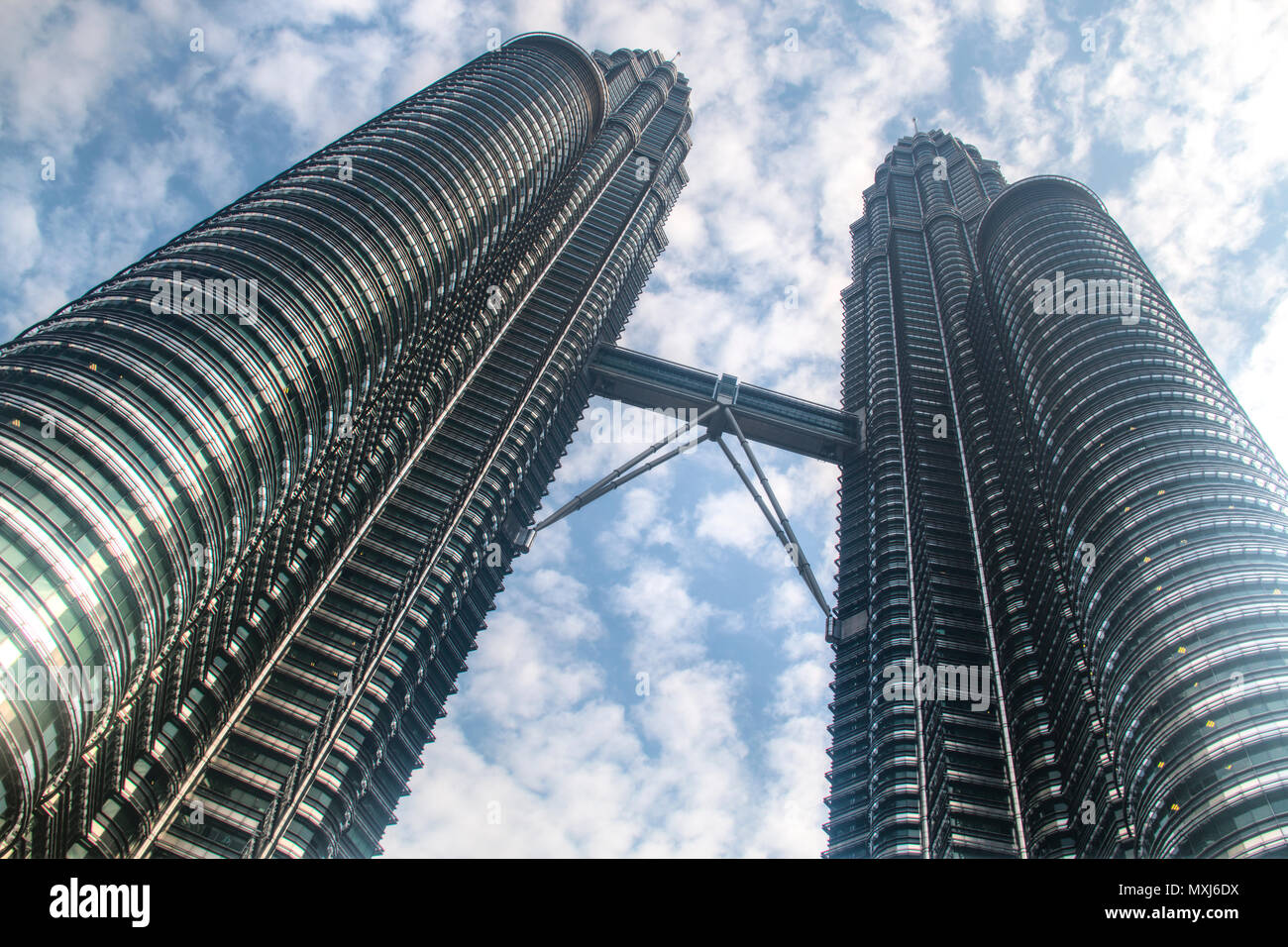 The KLCC towers or otherwise named the Petronas Twin Towers in Kuala ...