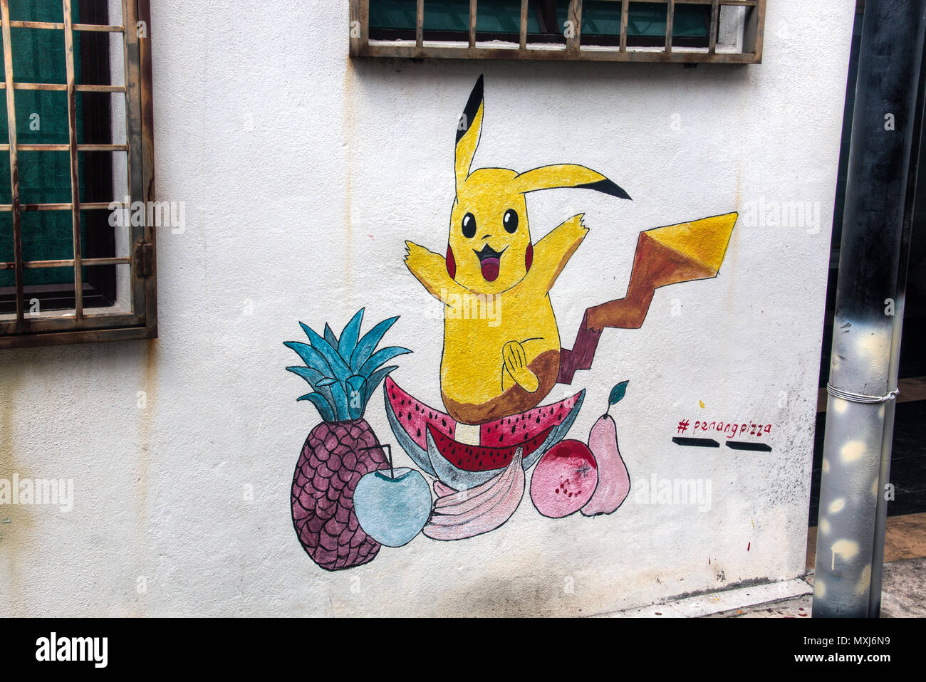GEORGETOWN, SRI LANKA - DECEMBER 2017: Street art and graffiti in the ...