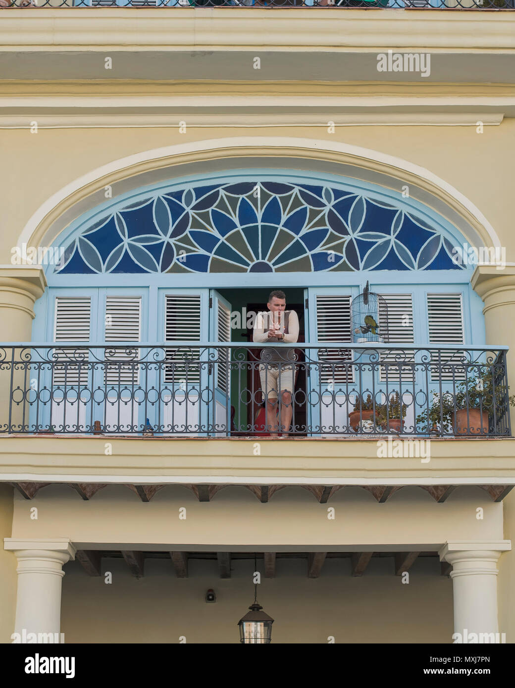 Cuba havana stained glass in window hi-res stock photography and images ...