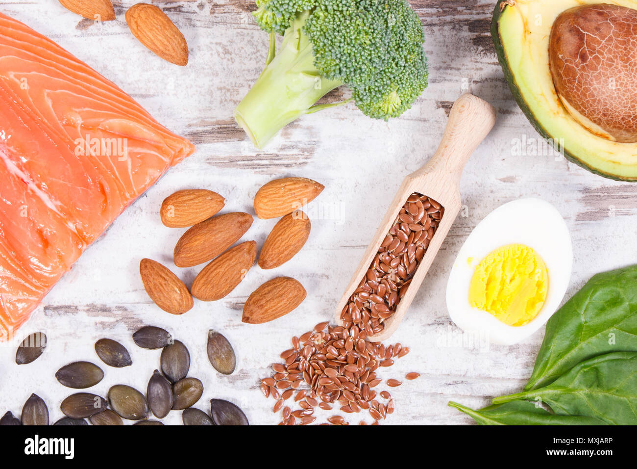 Fresh food containing omega 3 acids, natural minerals and dietary fiber ...