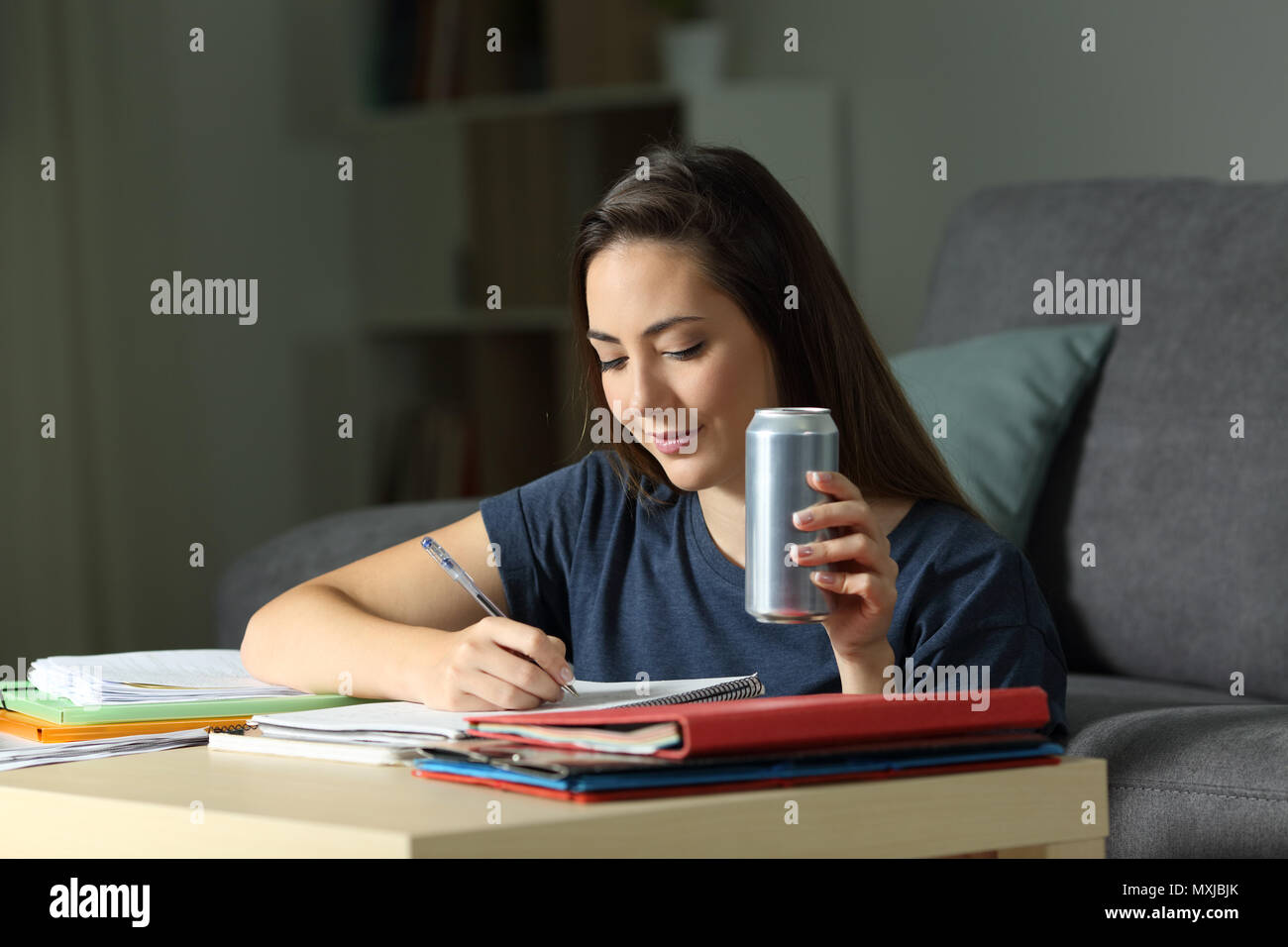 Teenager energy drink school hi-res stock photography and images - Alamy