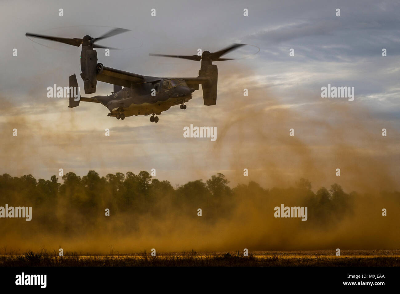 A CV-22 Osprey tiltrotor aircraft assigned to the 8th Special ...