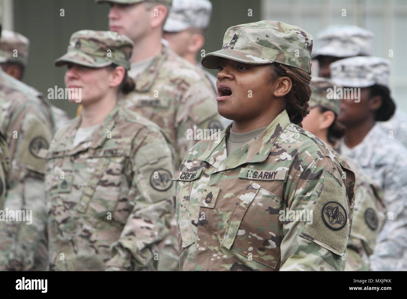 Sgt. First Class Brandy Crews, a Trooper with the Regimental Support ...