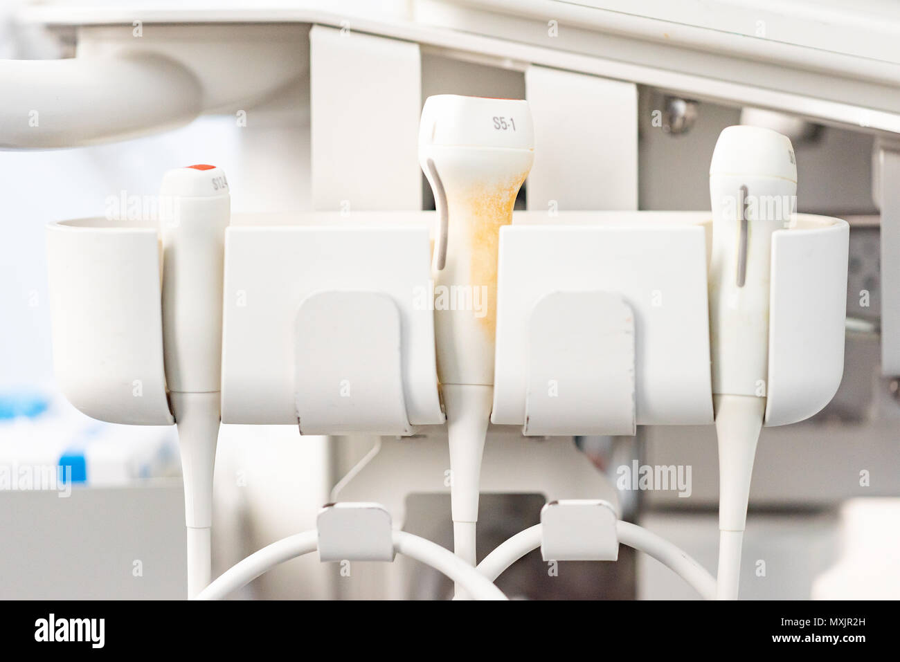 Modern ultrasound machine with sensors Stock Photo - Alamy