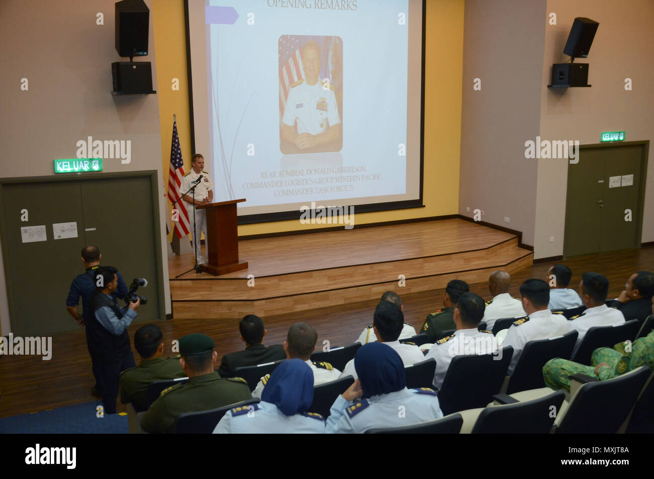 161114-N-WJ640-050 BRUNEI (Nov. 14, 2016) Rear Adm. Don Gabrielson ...