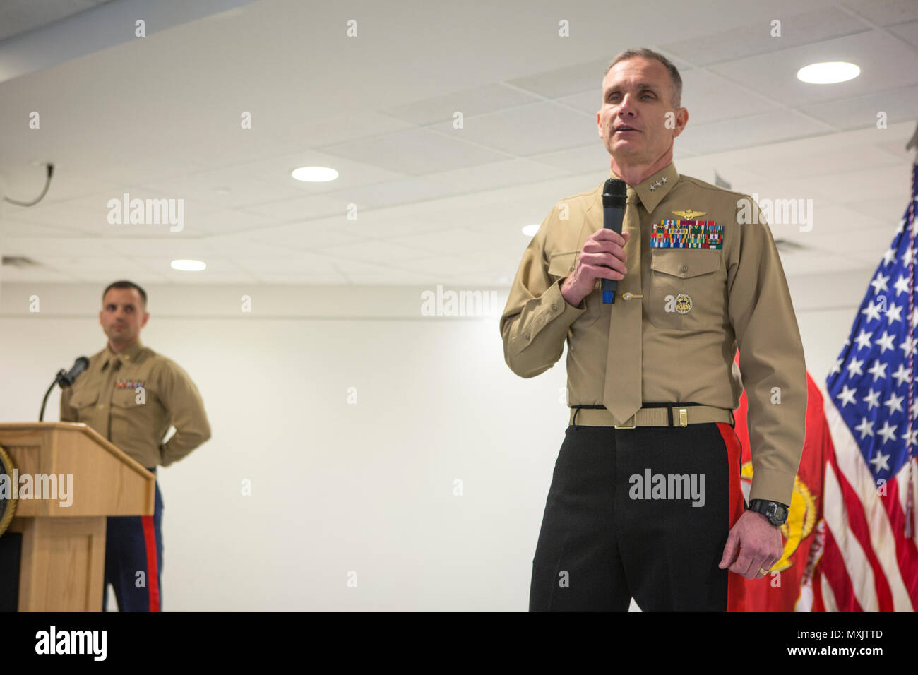 U.S. Marine Corps Lt. Gen. Gary Thomas, deputy commandant, Programs and ...
