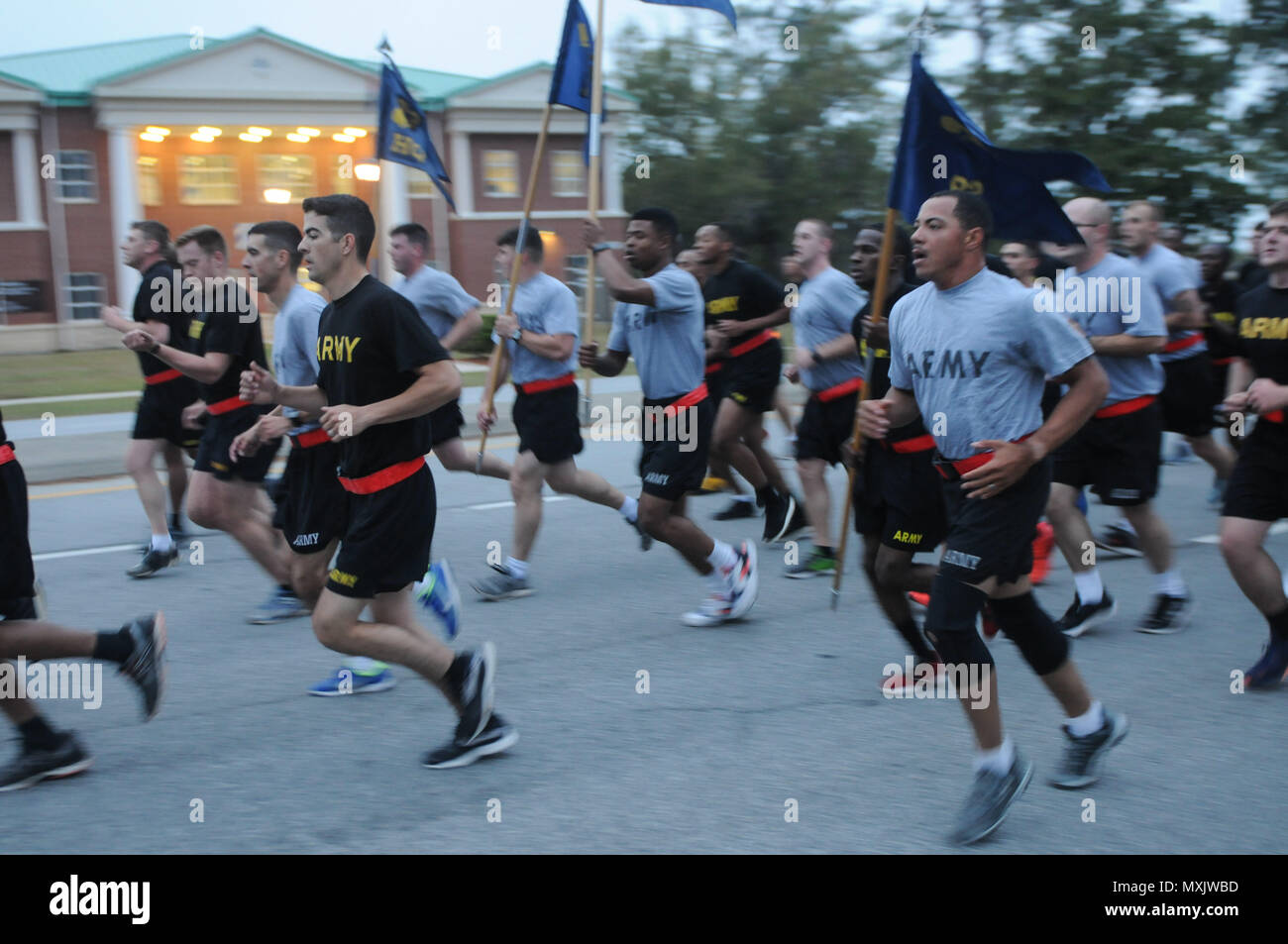 3rd Infantry Division Soldiers participate in a division run at Fort ...