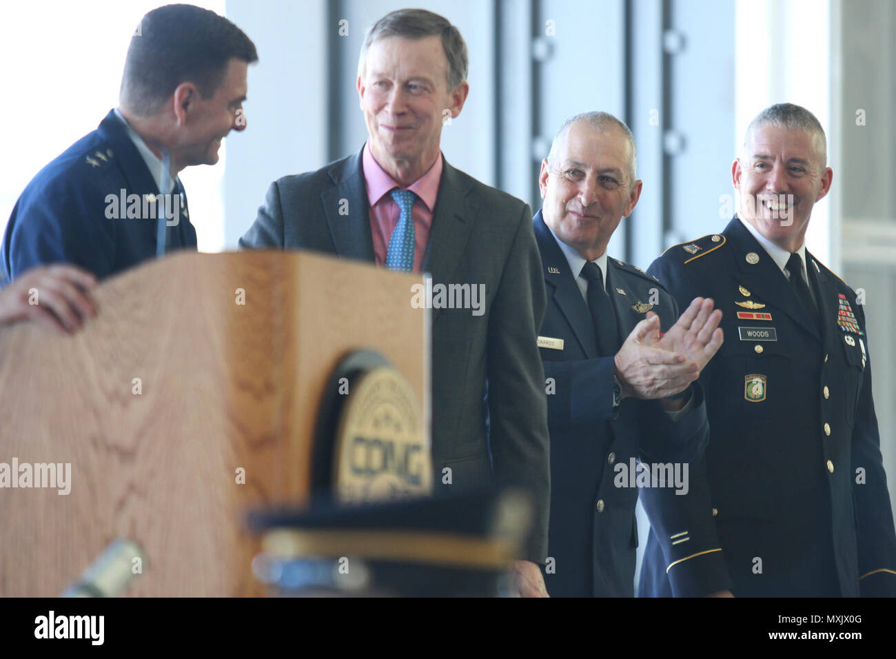 Gov. John Hickenlooper presided over the change of command ceremony ...