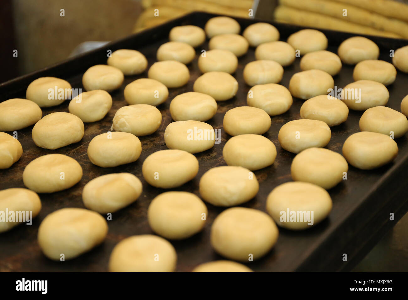 Chinese Baked Bean Biscuits Stock Photo - Alamy