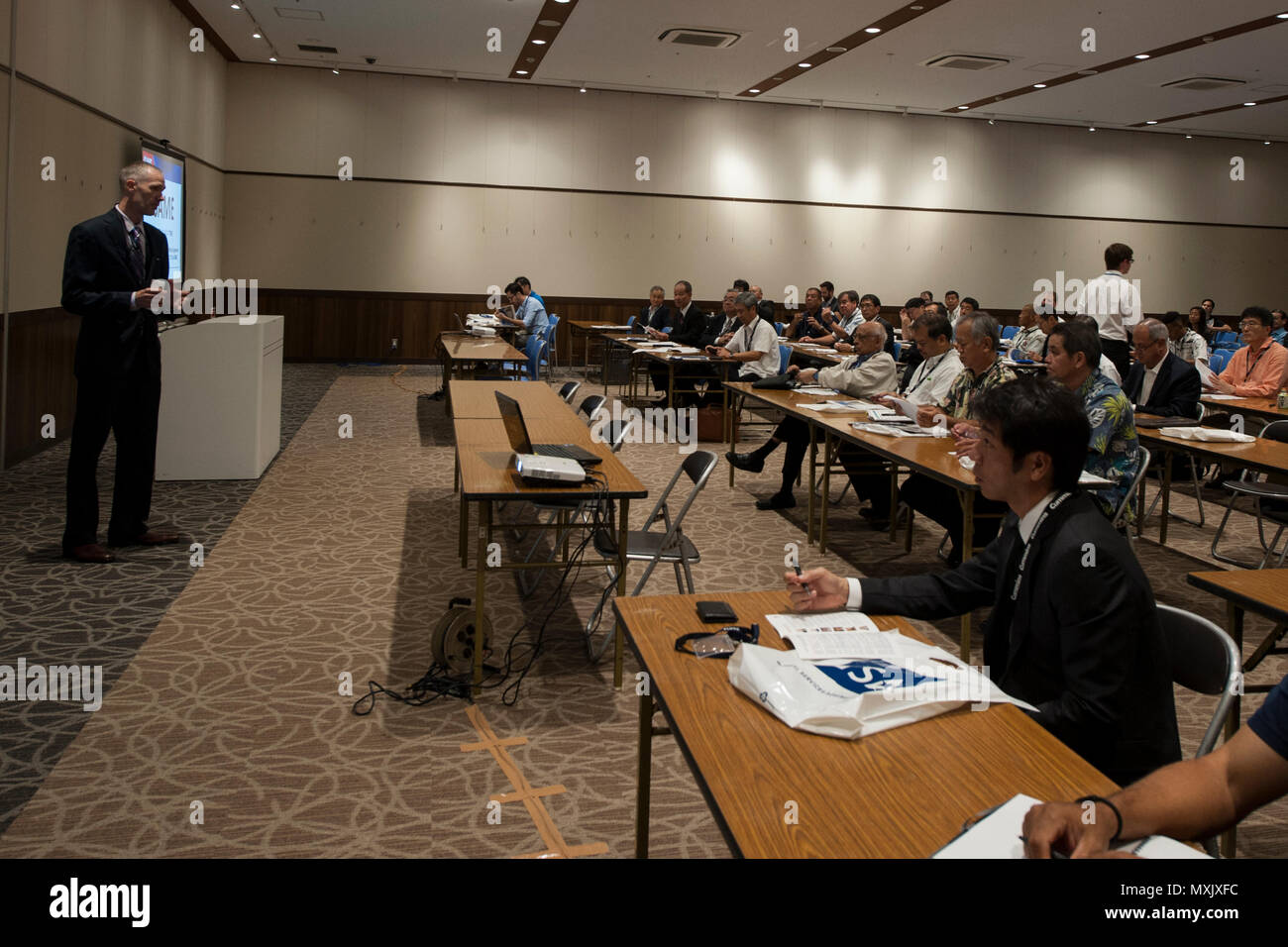 U.S. Air Force Col. Robert Grainger, 18th Civil Engineer Group ...