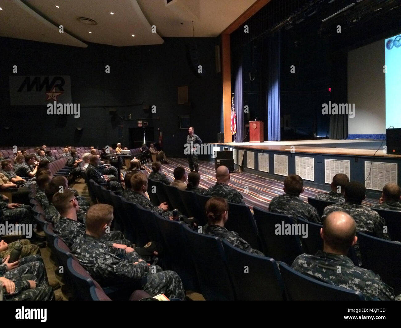 N-VK944-0003 CAPT Finn addresses the command. Source: NIOC Norfolk PAO ...