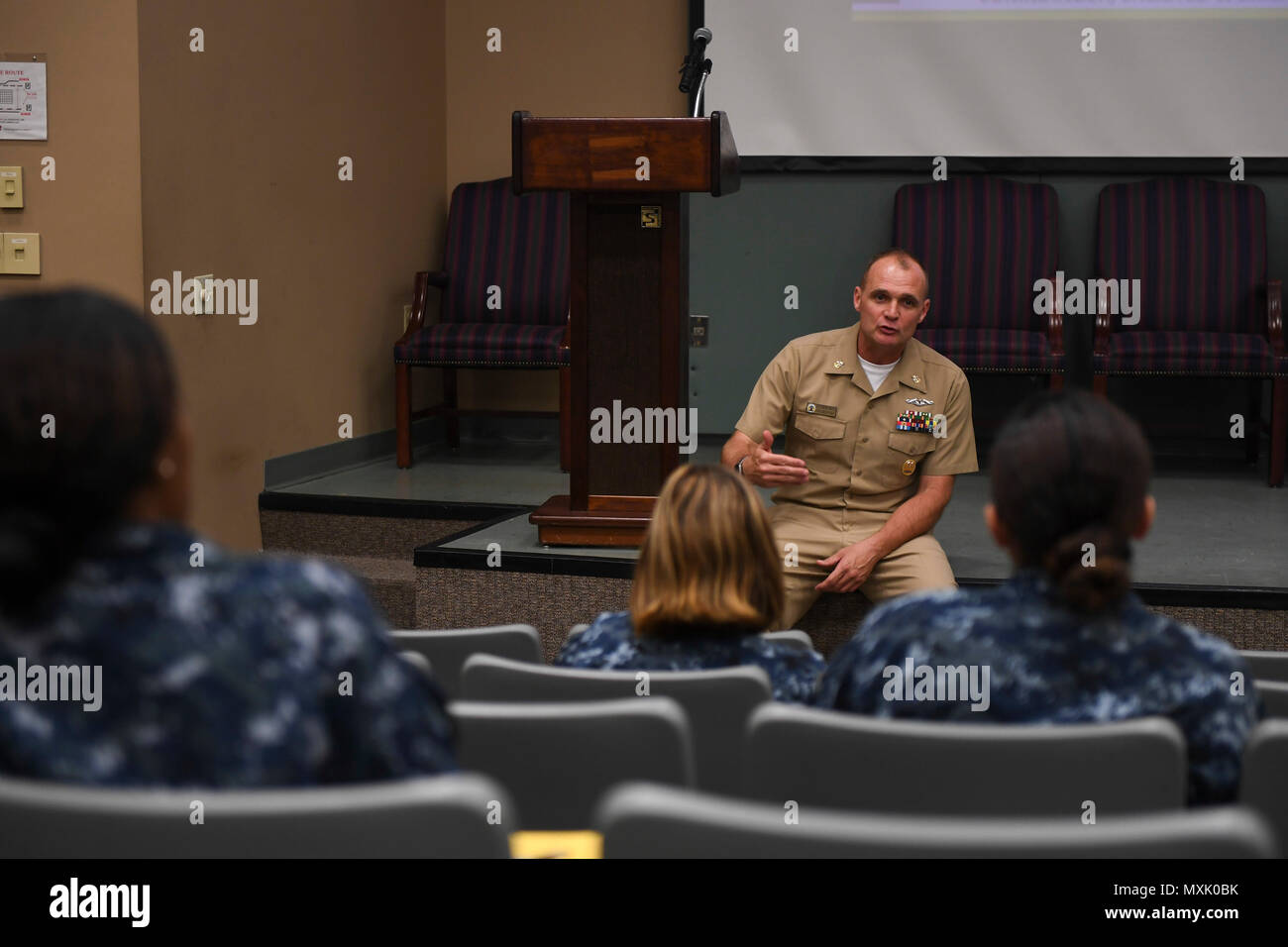 Enlisted female Sailors receive education on career opportunities in ...