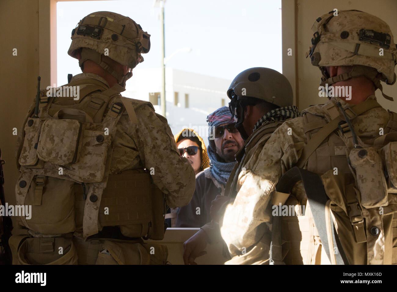 U.S. Marines with Alpha Company, 1st Battalion, 2nd Marine Regiment ...