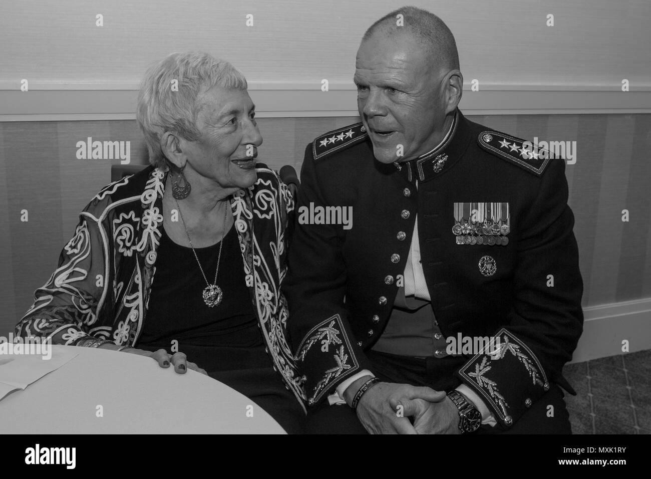 Commandant of the Marine Corps (CMC) Gen. Robert B. Neller, right ...