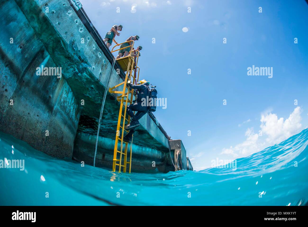 Chief Petty Officer Jesse Hamblin, assigned to Underwater Construction ...