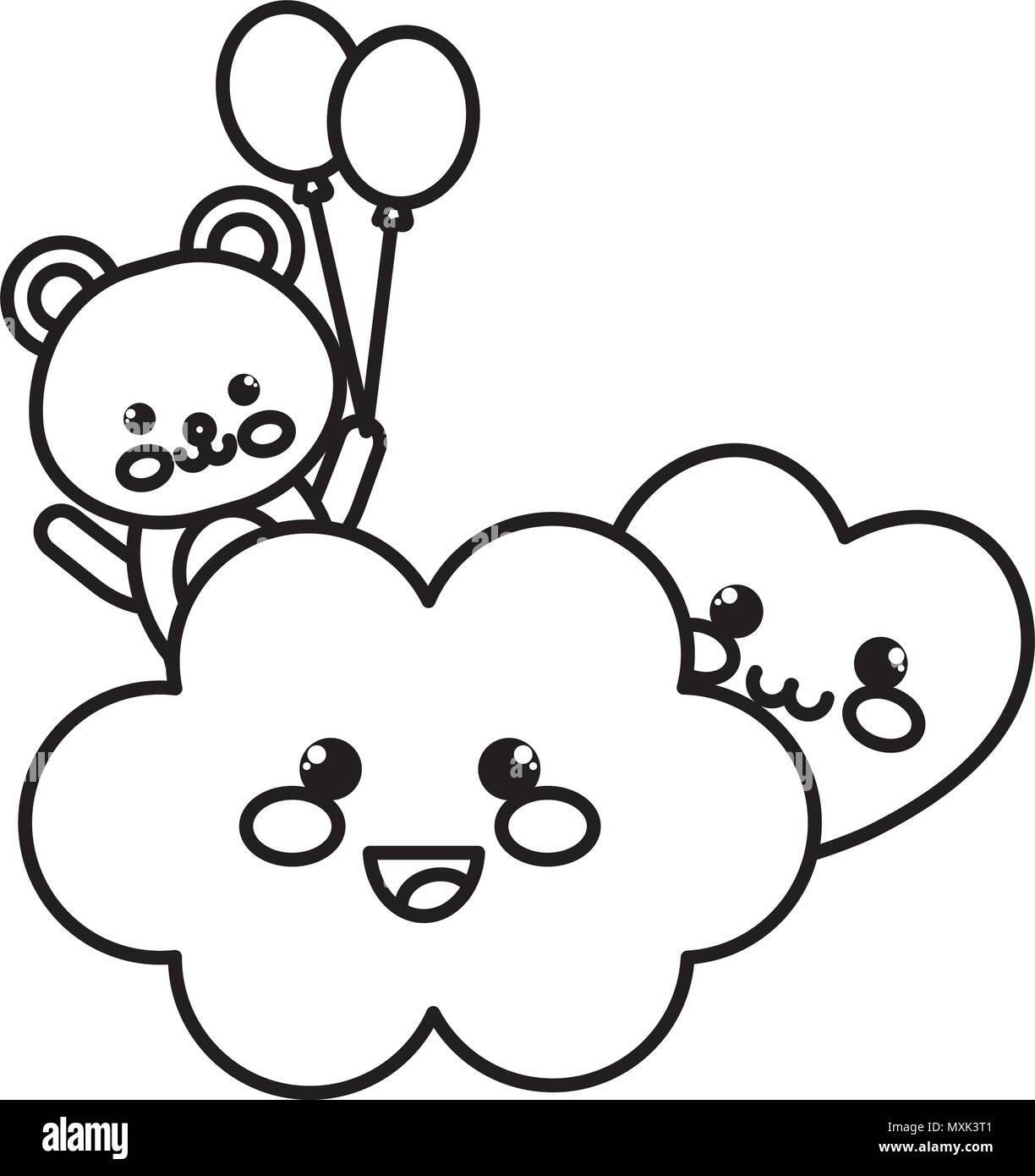 Teddy bear heart icon Black and White Stock Photos & Images - Alamy