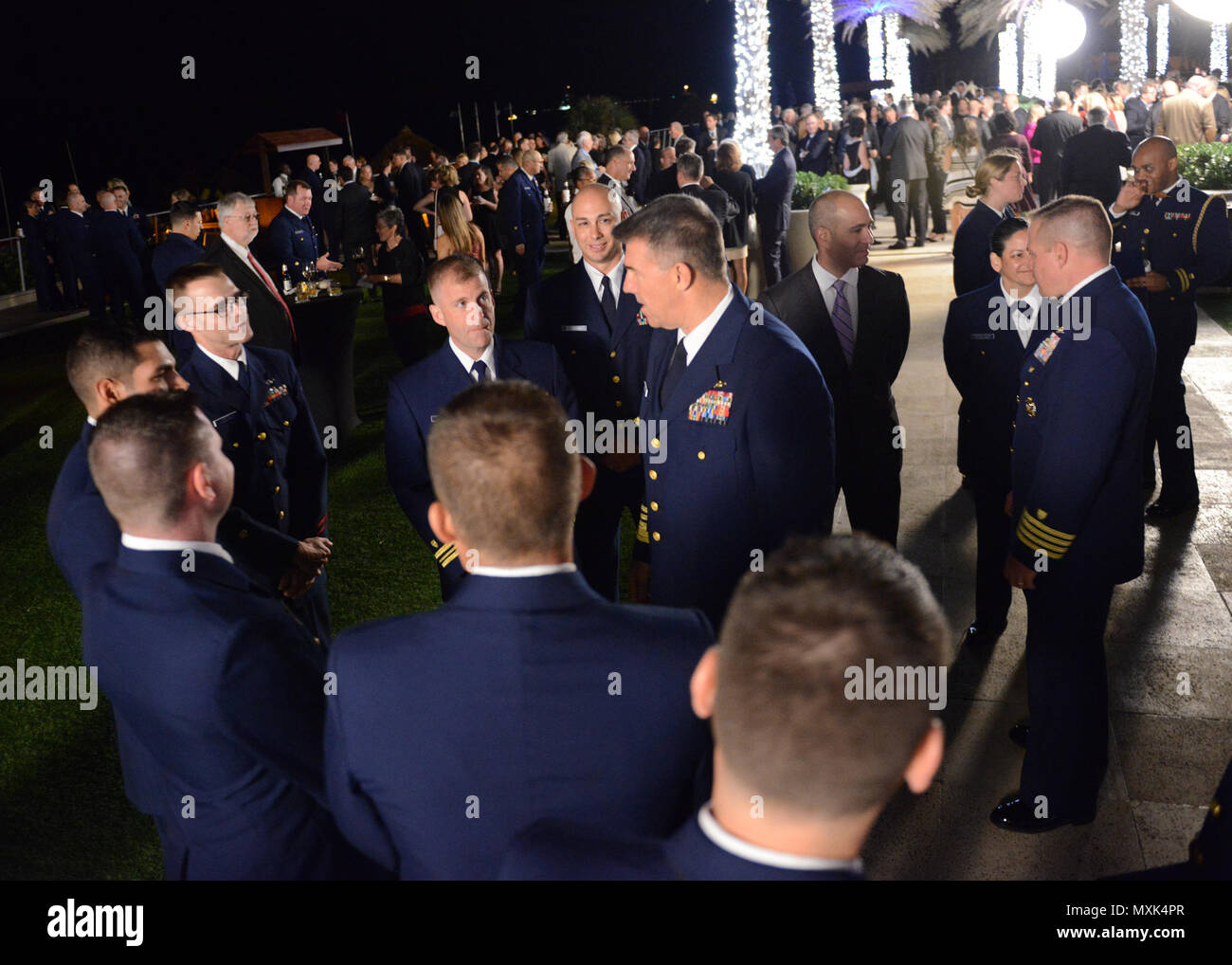 Vice Adm. Karl Schultz, commander, Coast Guard Atlantic Area, (center ...