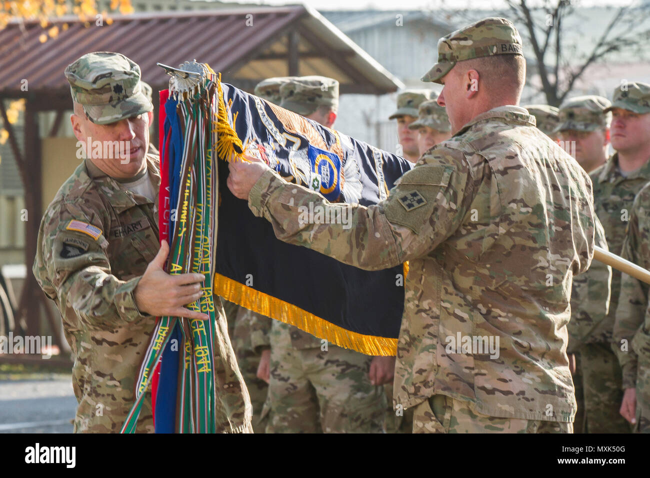 U.S. Army Lt. Col. Thomas Ehrhart, commander of the 1st Battalion, 41st ...