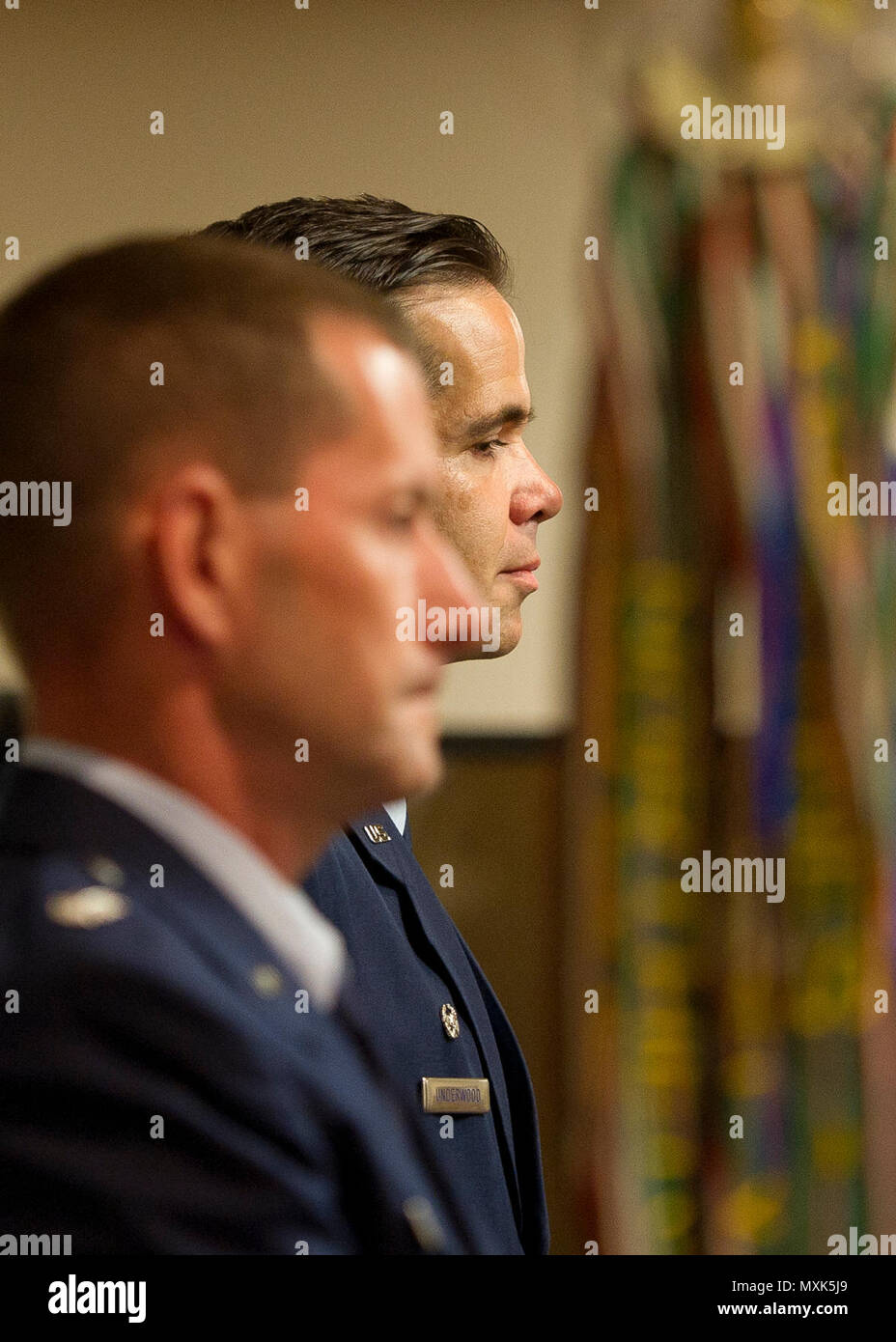 U.S. Air Force Maj. Hamilton Underwood, right, and Lt. Col. John ...