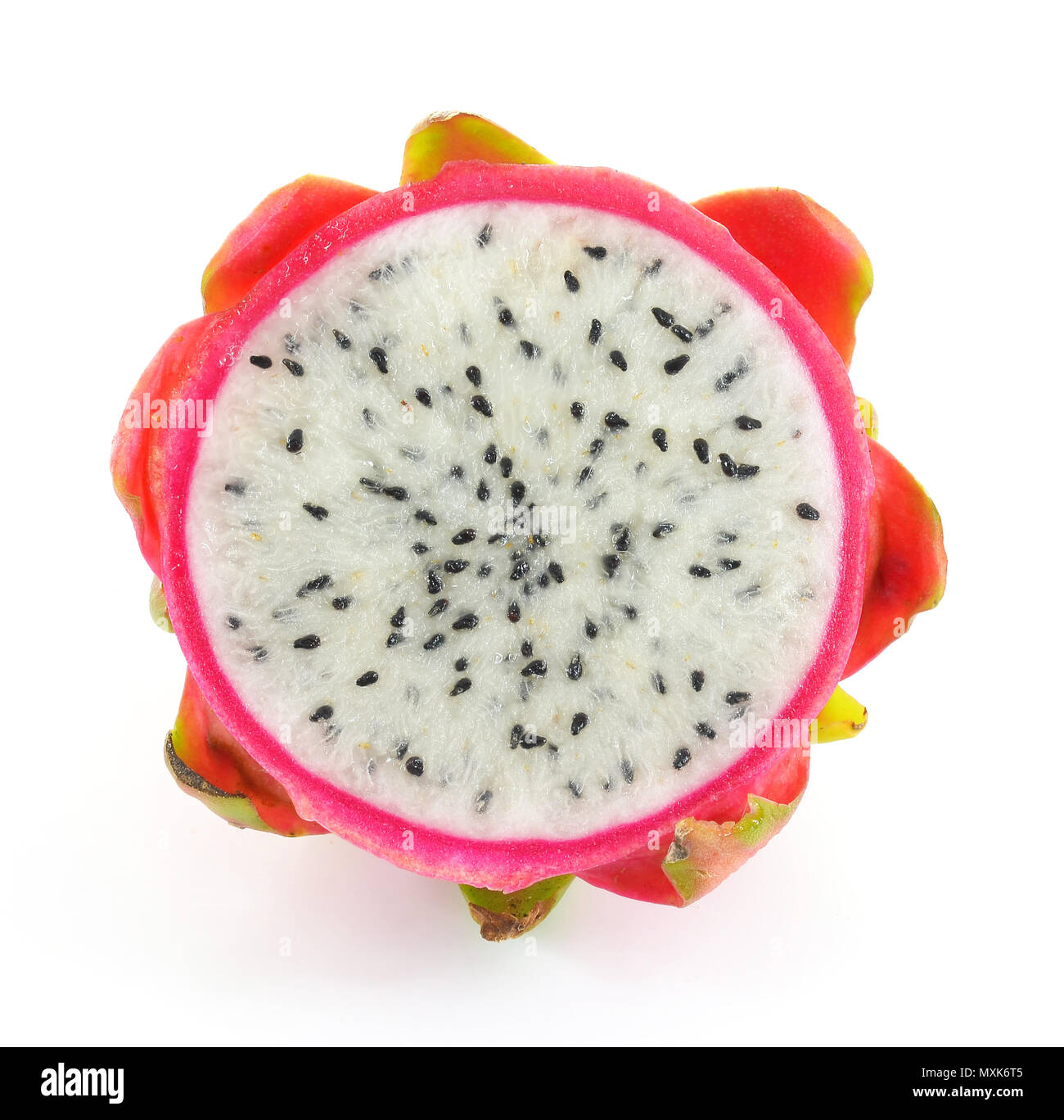 Dragon Fruit on white background Stock Photo - Alamy