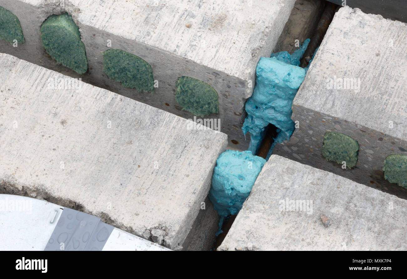 Building site with house under construction - Reinforced concrete floor ...