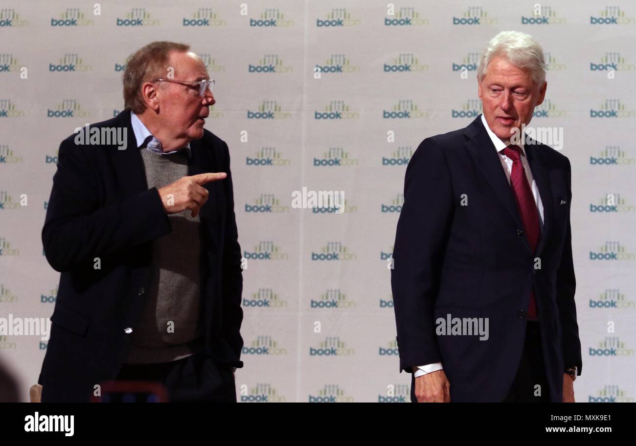 Bill Clinton James Patterson 6/3/2018 2018 Book Expo at the Javitz ...