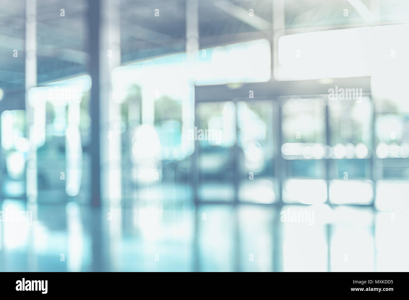 Blur background,people walking at corridor in convention hall, office ...