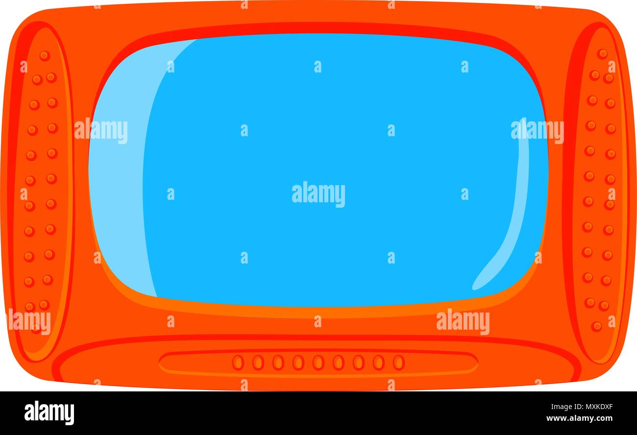 Colorful cartoon old television Stock Vector Image & Art - Alamy